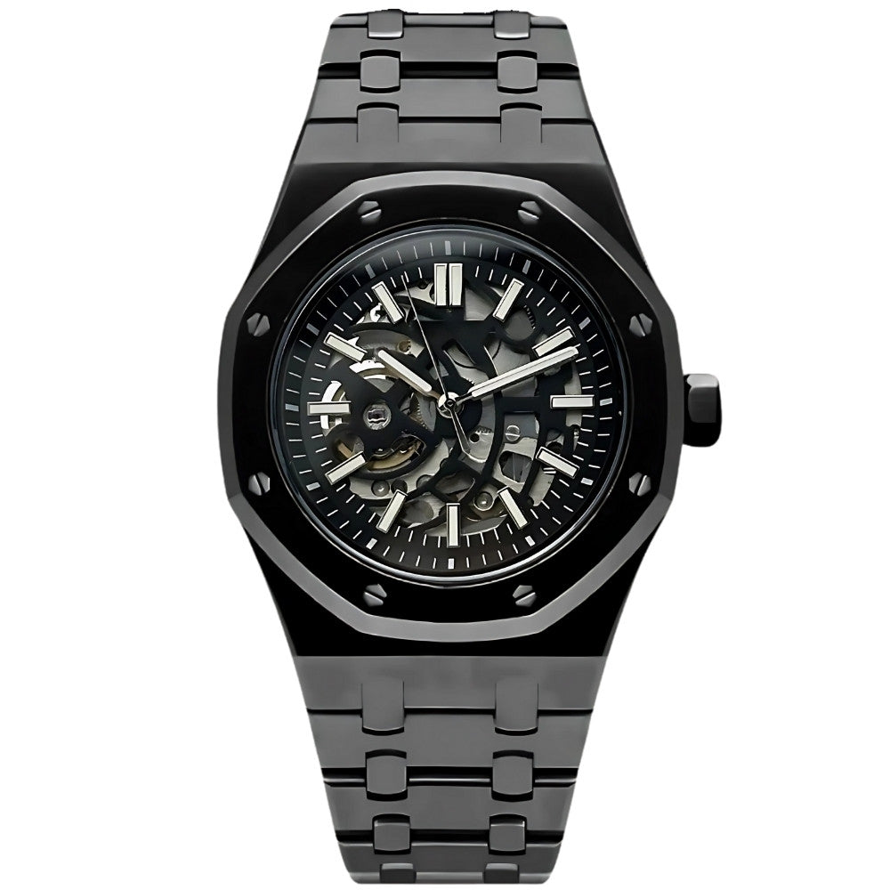ROYAL OAK SKELETON BLACKED OUT MOD – Sillvento Watches