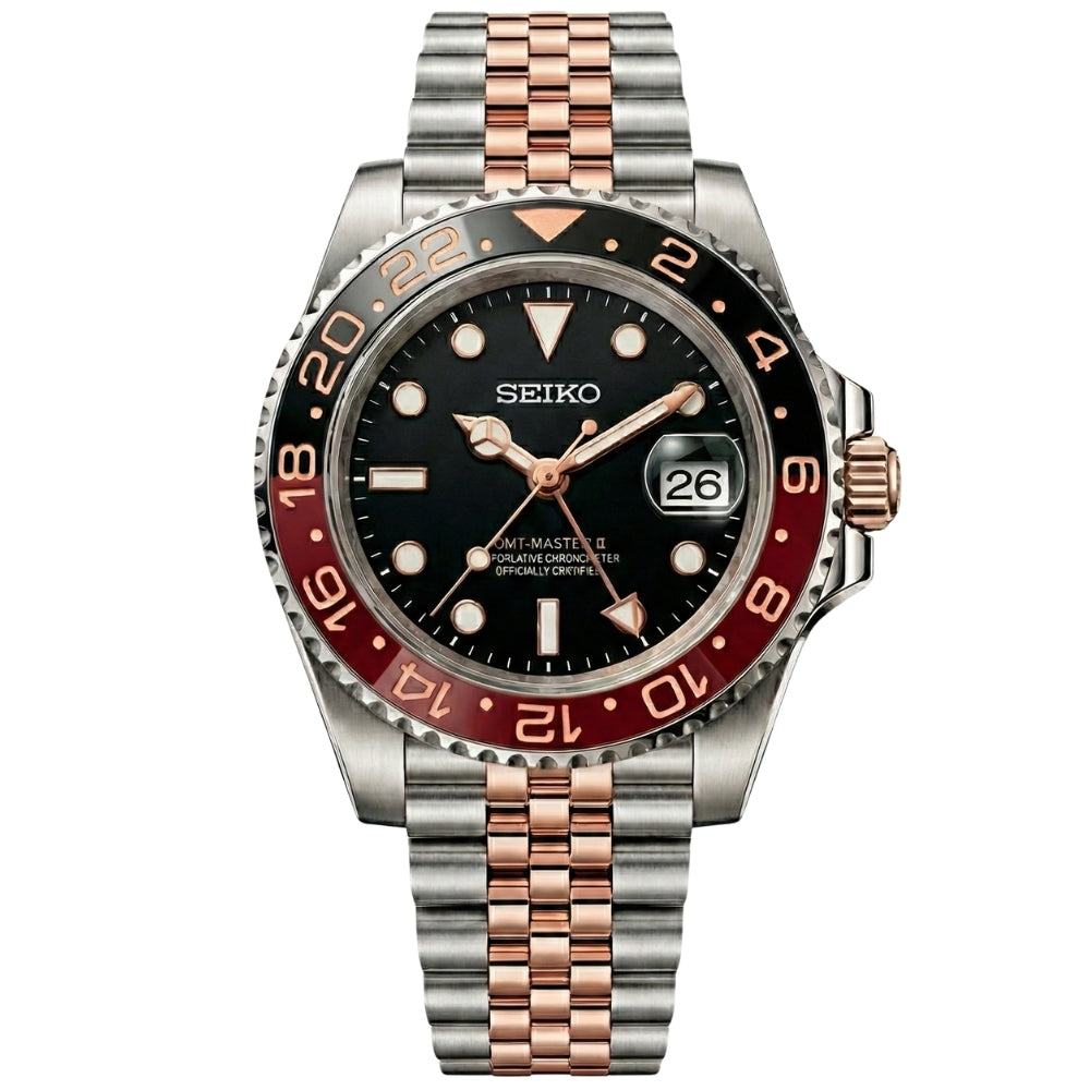 GMT ROOT BEER TWO TONE MOD – Sillvento Watches